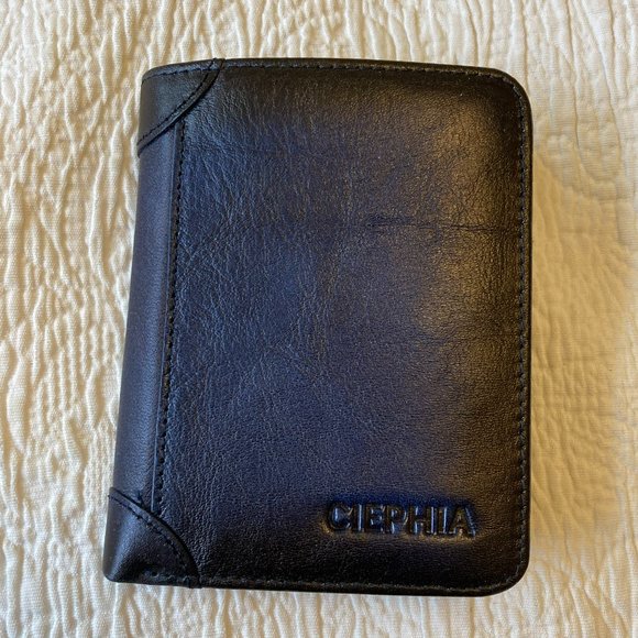 Ciephia | Bags | Bluishblack Vegan Wallet | Poshmark